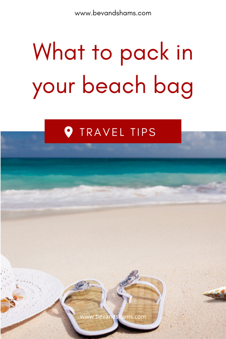 What to pack in your beach bag – 18 essential things to pack - Bev ...