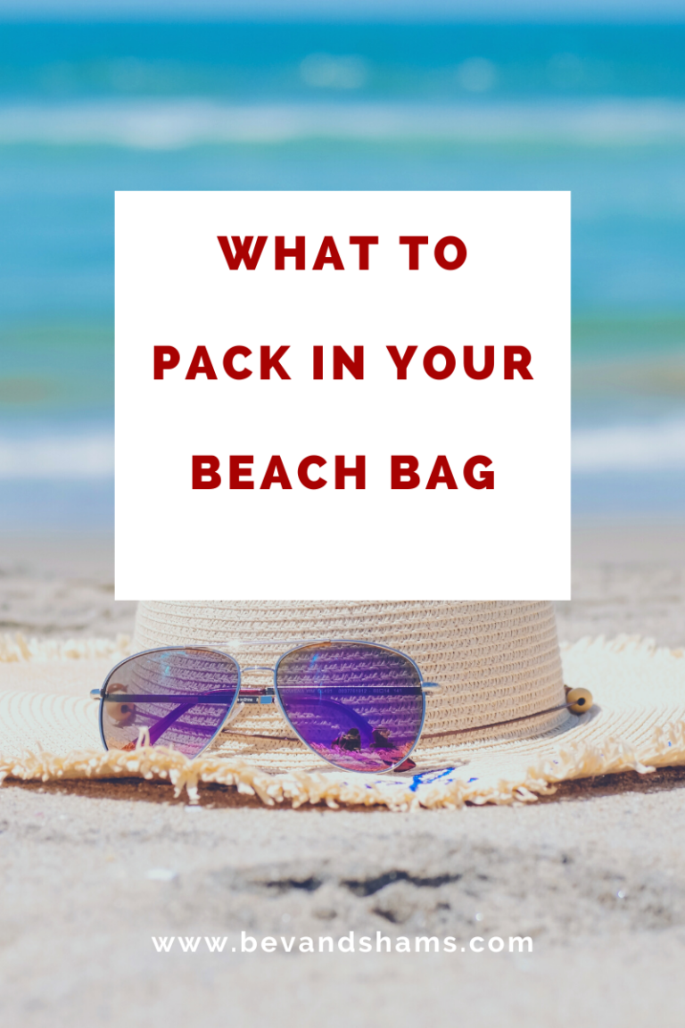 What to pack in your beach bag – 18 essential things to pack - Bev ...